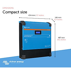 Victron Energy SmartSolar MPPT RS 450V DC 200 amp 48-Volt Tr Solar Charge Controller (Bluetooth)