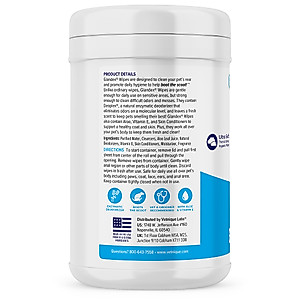 Glandex Anal Gland Hygienic Pet Wipes (75 Ct) and Dermabliss Omega Skin & Coat Chews (60 Ct) Bundle Dog Cleaning Wipes with Fresh Scent for Anal Glands, Skin and Coat Supplements for Dogs