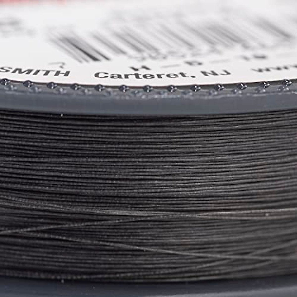 The Beadsmith Fireline by Berkley – Micro-Fused Braided Thread – 8lb. Test, 007”/.17mm Diameter, 50 Yard Spool, Smoke Grey – Super Strong Stringing Material for Jewelry Making and Bead Weaving