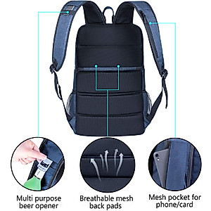 FORICH Backpack Cooler Leakproof Insulated Waterproof Backpack Cooler Bag, Lightweight Soft Beach Cooler Backpack for Men Women to Work Lunch Picnics Camping Hiking, 30 Cans