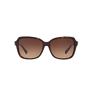 Coach HC8179 Sunglasses, Dark Tortoise/Brown Gradient, 58 mm