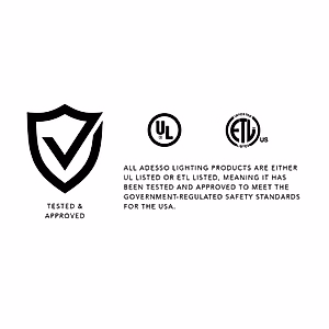 Adesso Home 4047-01 Transitional Floor Lamp from Stix Collection in Black Finish, 10.00 inches