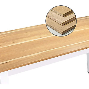 LEGENDARY-YES Laptop Computer Desk PC Table - Wood Workstation Study Writing Gaming Bench Home Office Furniture Tables for Bedroom