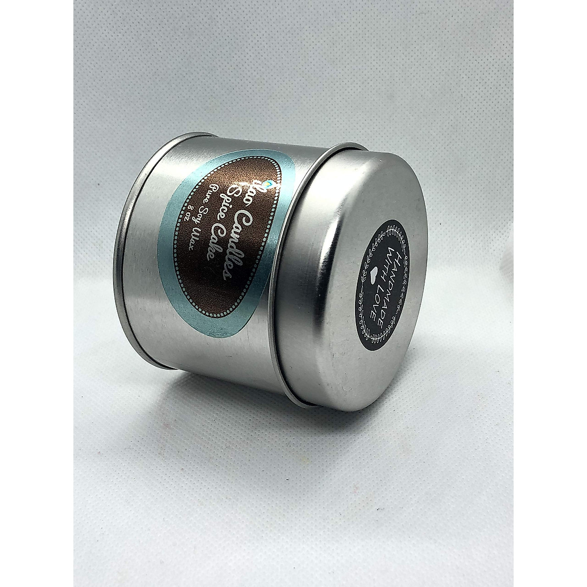 Spice Cake 8 oz Tin Jar Pure Soy Wax Candle Hand Poured in the USA