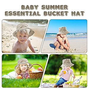ORVINNER Baby Sun Hat Cotton, Toddler UPF 50+ Sun Protection Beach Bucket Hat Kids Boys Girls Wide Brim Summer Play Hat (A1-Navy, 2-4T)