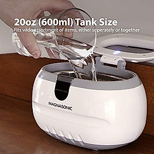 Magnasonic Professional Ultrasonic Jewelry Cleaner Machine for Cleaning Eyeglasses, Watches, Rings, Necklaces, Coins, Razors, Dentures, Combs, Tools, Parts, Instruments (CD2800)