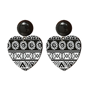 Silk Screen Stencils for Polymer Clay, Reusable Silkscreen Print Leaf Flower Polymer Clay Silkscreen Tool for Printing on Clay & Other Jewelry Clay Earrings Decoration