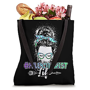 Phlebotomist Life Messy Bun Women Nurse Phlebotomy Tote Bag