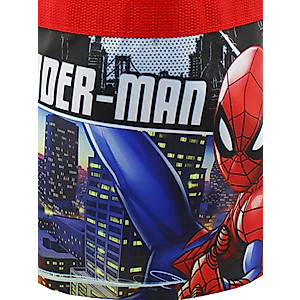 Marvel Spider-Man Boys Collapsible Nylon Gift Basket Bucket Tote Bag (One Size, Red/Blue)