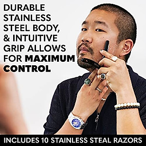 Beard Club - Everyday Beard Care Kit - Style, Moisturize and Grow a Healthier Beard - Straight Edge Razor, Beard Shampoo, Cedar Beard Balm and Beard Oil, Boar Bristle Beard Brush - Gift Kit