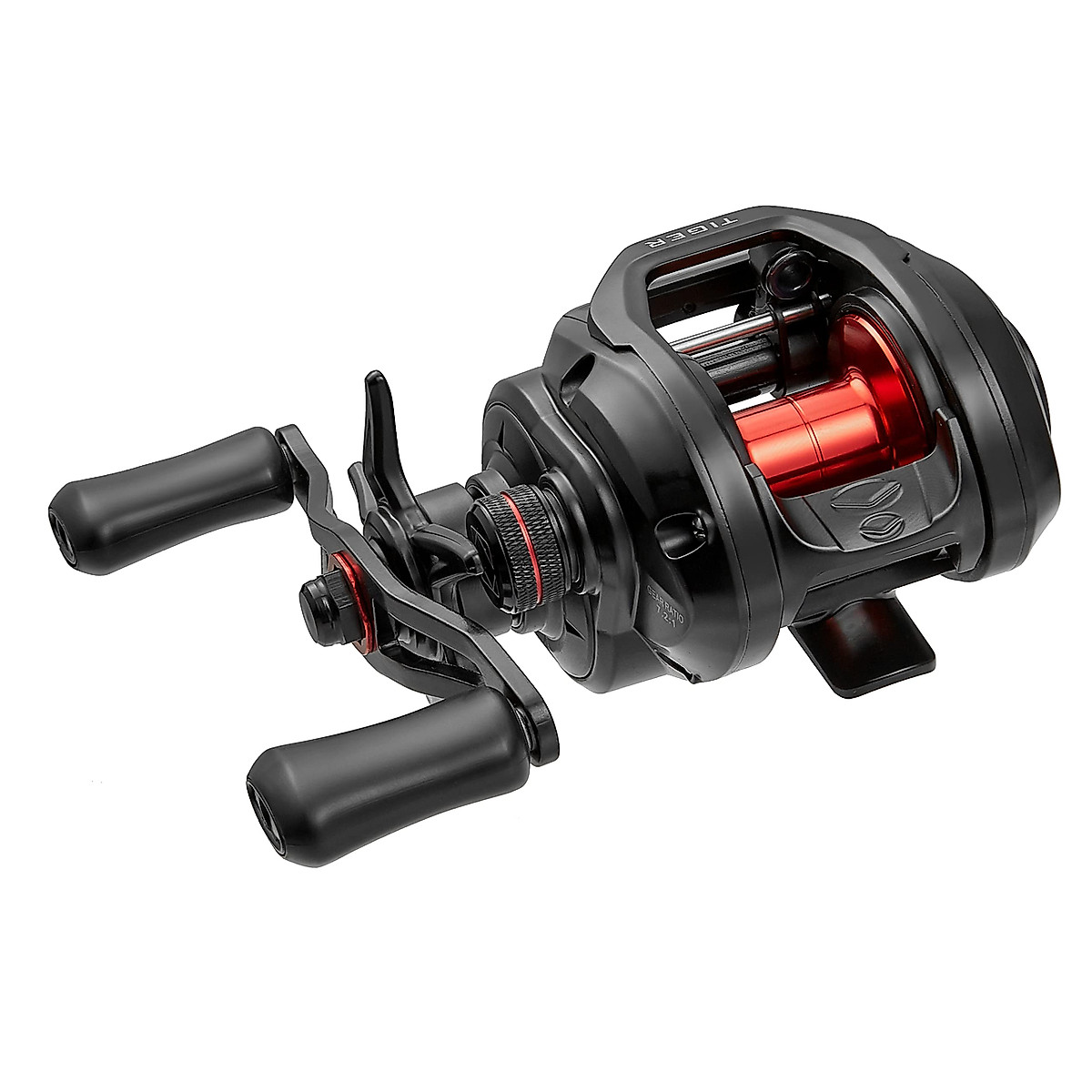 Baitcasting Reel Dual Brakes Lightweight 7.1:1 High Speed Gear Ratio 6 Stainless Steel Ball Bearings Baitcaster (Right Hand)