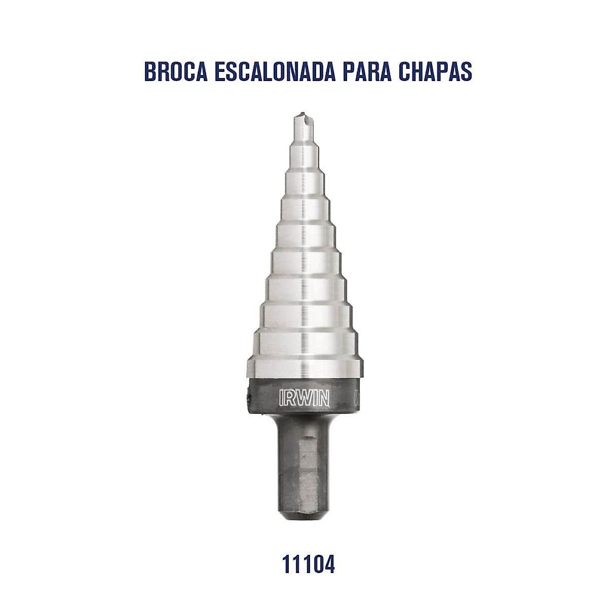 Irwin Tools Irwin 11104 Unibit4M 4-Millimeter to 22-Millimeter by 3/8-Inch Shank Step Drill Bit