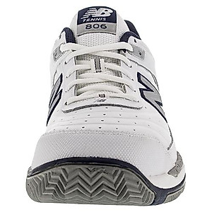 New Balance Men's 806 V1 Tennis Shoe, White, 13 M US