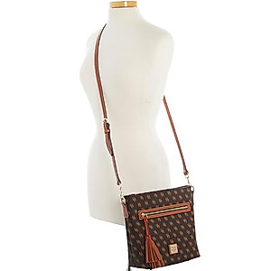 Dooney & Bourke Crossbody Bags for Women, Gretta Lani Crossbody with Tassel Zipper - Brown