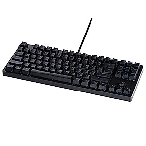 Monoprice Collider TKL Gaming Keyboard - Cherry MX (Blue), RGB Backlit, USB C, Programmable Macros, Full N‑Key Rollover, Mechanical Switches, Tenkeyless, for Computer PC Gamer - Dark Matter