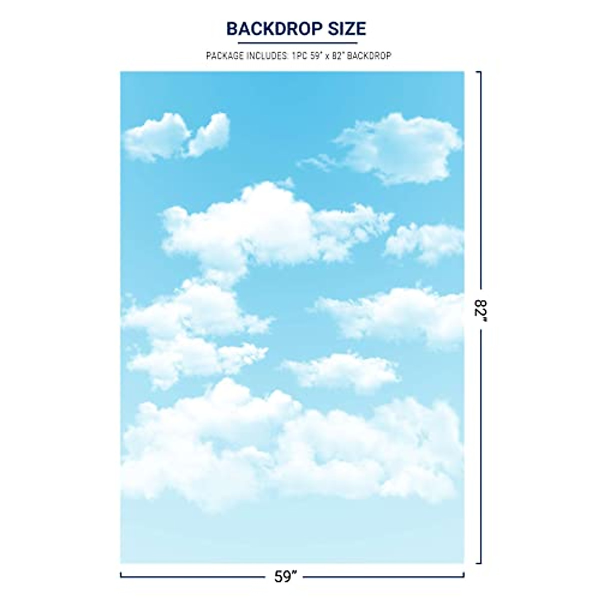 Allenjoy 5x7ft Spring Photography Blue Sky Backdrop White Cloud Newborn Baby Children Kids Cartoon Background Props Photocall Photobooth Photo Studio