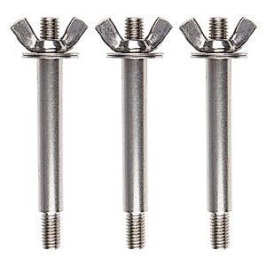 Fire Sense 61965 Patio Heater 3 Barrel Bolts Replacement Hardware Accessories for Attaching Reflector to Emitter Screen Set Includes Wing Nuts & Washers