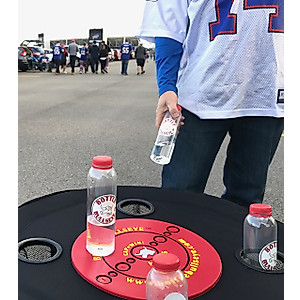 Bottle-Bullseye™ Official Travel Kit - Fun Indoor & Outdoor Game Like Darts. Play Almost Anywhere: Parties, picnics, Camping, Tailgating. Durable Weatherproof Target & Bottles are Made in The USA!!