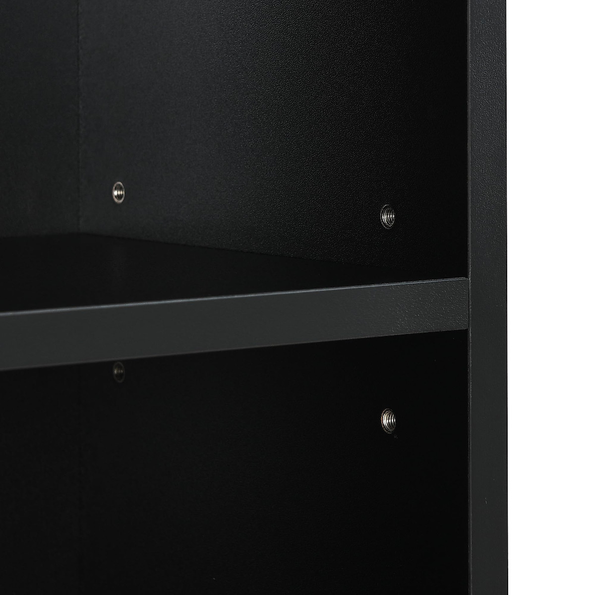 Taikonaut 8 Tier Media Tower Shelf, Adjustable Bookshelf, CD DVD Slim Organizer with Adjustable Shelves, Home Office Bookshelf, Multifunctional Bookshelf, Living Room, Bedroom (Black)