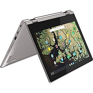 Lenovo Chromebook C340 2-in-1 Convertible Laptop, 11.6" HD Touchscreen, Intel Celeron N4000, 32GB eMMC, 4GB DDR4 RAM, WiFi, USB Type-C, Bluetooth, Webcam, Chrome OS, Platinum Gray