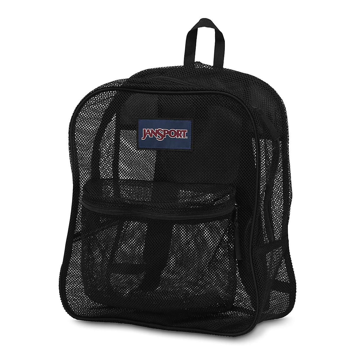 JanSport Mesh Pack - See Through Backpack Ideal for School, Work, Travel, or Beach Outings, Black