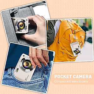 Digital Point and Shoot Camera, Compact Digital Camera with 2.88' IPS Screen 48MP 4K for Photo and Video, Small Digital Camera Support 16X Zoom Macro Mode and Flash, Beginner Camera for Teens