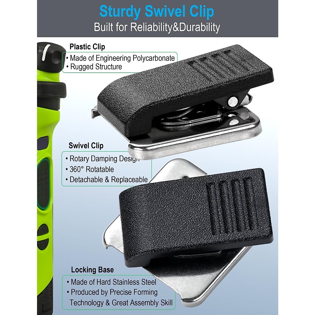 commountain Speaker Mic with Reinforced Cable for Motorola Radios XPR 3500e, XPR 3300e, XPR 3500, XPR 3300, XPR3500e, XPR3300e, XPR3500, XPR3300, XPR Noise Reduction Shoulder Microphone-5 Pack