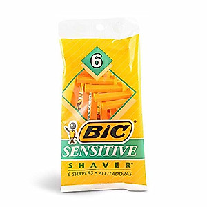 BIC Sensitive Disposable Razors Single Blade Shavers (72 Count)