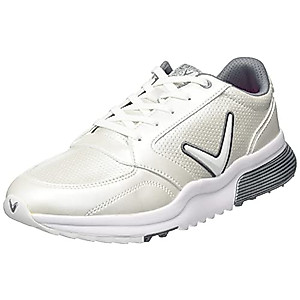 Callaway Women's Golf Shoe, White Grey, 4.5 UK Wide