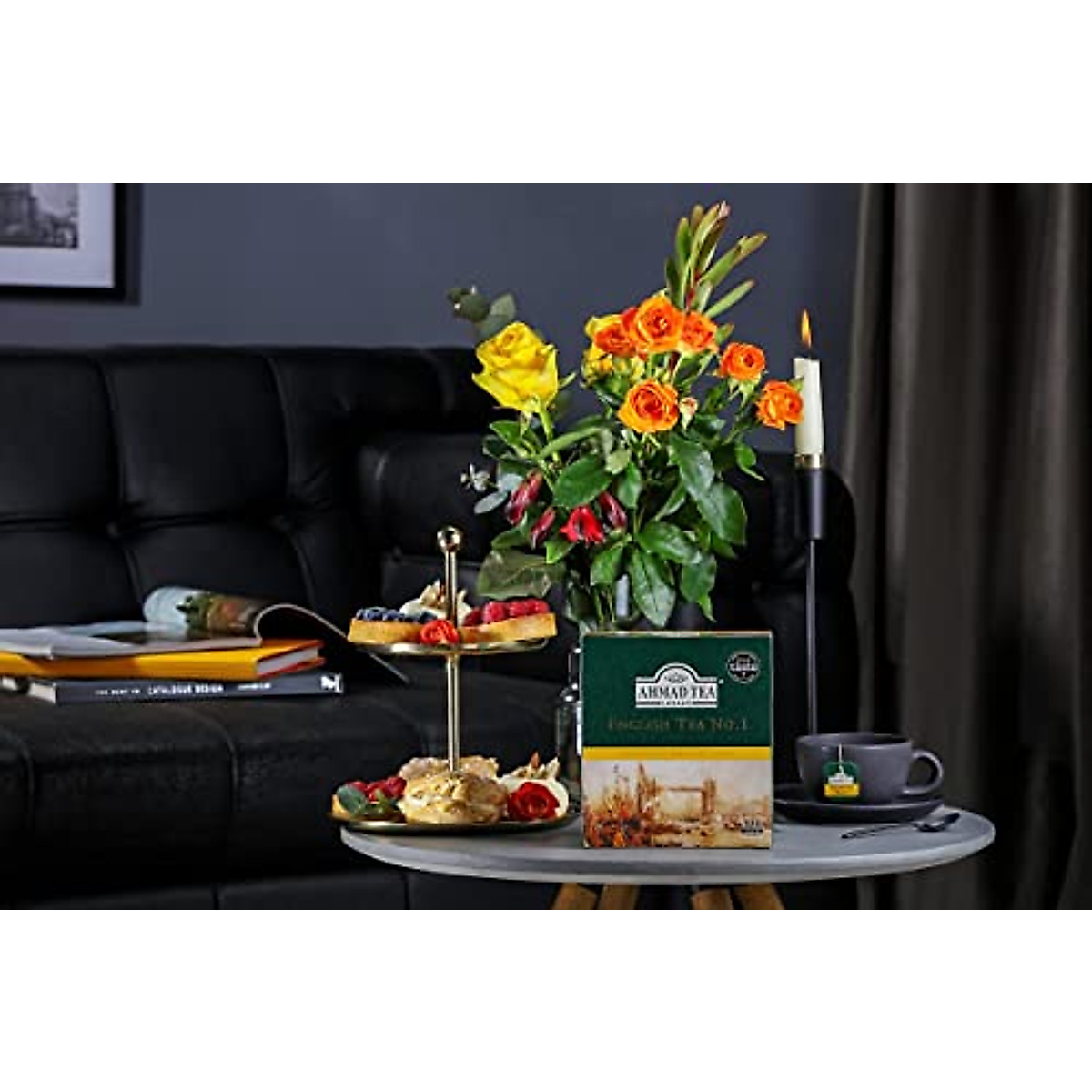 Ahmad Tea Black Tea, English Tea No.1 Teabags, 100 ct - Caffeinated & Sugar-Free