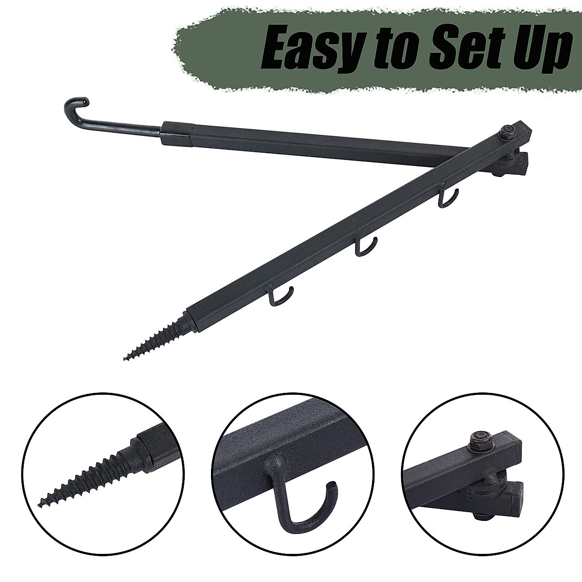 Highwild Tree Stand Folding Bow Hanger Gear Hanger Multi Hanger - Pack of 3