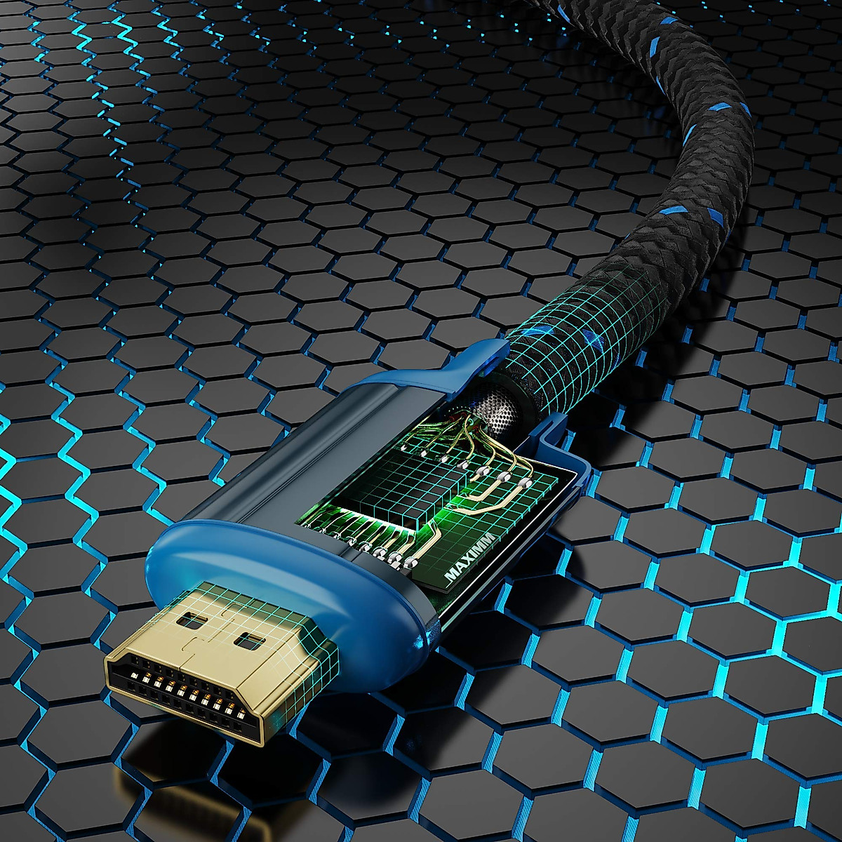 HDMI Extension Cable Male to Female (8 Feet), 8K & 10K Ultra HD, High-Speed, HDCP, ARC, 3D, 1080p to 2160p Video, 50Gbps Bandwidth