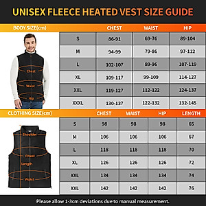 ISOPHO Heated Vest for Men and Women – Lightweight Fleece Electric Heated Jacket with USB Charging for 8 Hours Heating for Outdoor Work & Fishing (No Battery Included)