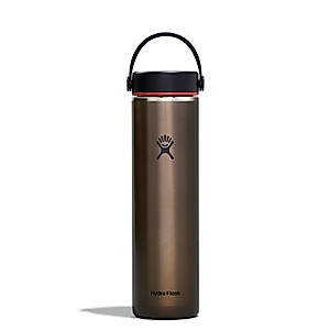 Hydro Flask Steel 24 Oz Lightweight Wide Flex Cap Obsidian