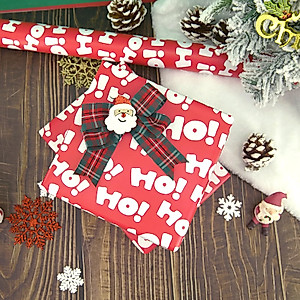 Blavermant Christmas Wrapping Paper Rolls - 30 inches x 16.4 feet per Roll, Total of 4 Wrapping Paper Rolls, Designs for Christmas, Holidays, Weddings, Winter Solstice Gift Wrapping Paper Rolls