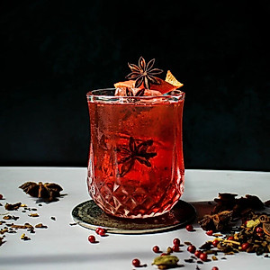 Sister.ly Drinkware, Old Fashioned Whiskey Glasses, Drinking Glasses, Glass Cups, Whiskey Glasses Set of 2, 8 oz., Great for Cocktails, Whiskey, Bourbon, and Mocktails