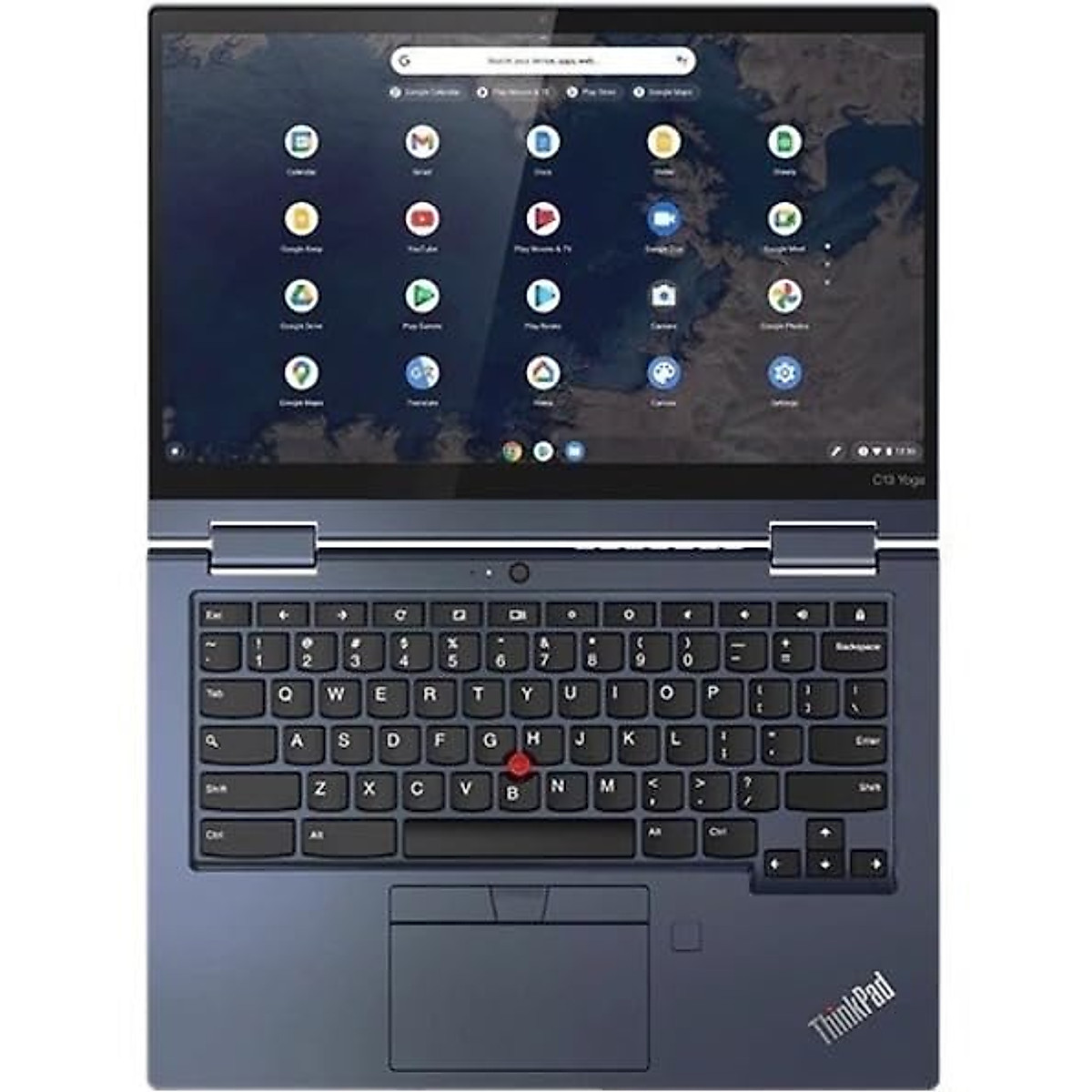 Lenovo - ThinkPad C13 - Yoga 2-in-1 Chromebook Enterprise - AMD Ryzen 3 3250C Dual-Core 2.60 GHz - 13.3" FHD Touchscreen - 4 GB RAM - 128 GB SSD Storage - Chrome OS - Abyss Blue