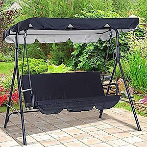 BTURYT Outdoor Patio Swing Canopy Replacement Porch Top Cover Universal for Garden Patio Porch Yard Seat Furniture(top Cover only)