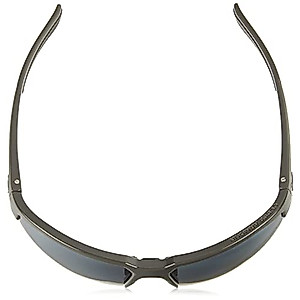 Under Armour Men's Blitzing Wrap Sunglasses, Shiny Jet Gray, 70mm, 9mm