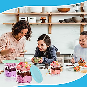 Soobool For Ninja Creami Pints and Lids - 2 Pack, Compatible with Ninja NC301, NC300, NC299AMZ Series Ice Cream Makers, 16 OZ for Ninja Creami Containers Dishwasher Safe (Blue Green)