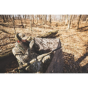 The Grind Knee Blind, Collapsible Quick Setup and Take-Down Run-and-Gun Turkey Blind, Mossy Oak Bottomland Camo