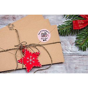 Cute Pink Retro Camera Design Stickers, Snap & Share Thank You Stickers, Online Retailers Mail Envelopes Packaging Stickers Labels Shipping Stickers for Small Business,500 PCS…