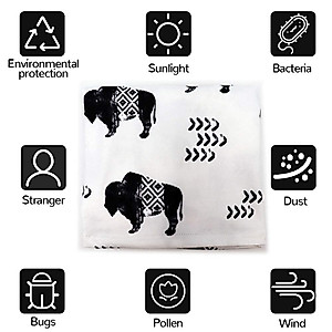 Buffalo Baby Car Seat Cover and Swaddle Cocoon