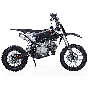 X-PRO Storm 125cc Zongshen Engine Kids Dirt Bike Pit Bike Youth Dirt Pit Bike with 4-Speed Manual Transmission, Big 14"/12" Tires! (Blue)