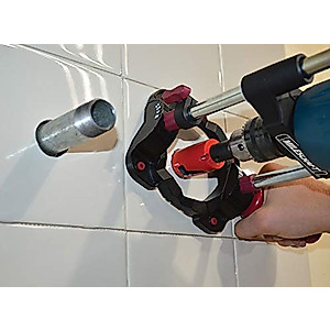 Milescraft 1368 DrillMate Portable Drill Guide - NO CHUCK. Must have 43mm Diameter Collar International Style Drills. Multi-Angle Drilling with Control Spring. NOT FOR MOST DRILLS|Black