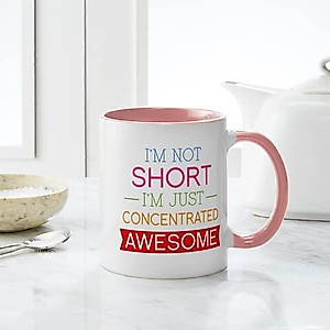 CafePress I'm Not Short I'm Just Concentrated Awesome Mug Ceramic Coffee Mug, Tea Cup 11 oz