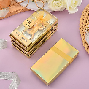 24Pcs Golden 18 Bottle Openers for 18th Birthday Party Favors Rhinestones Decorations for Wedding Anniversary Gifst Souvenrs or Keepsaks for Guests