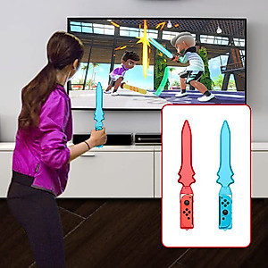 YIKESHU Switch Sports Accessories Bundle for Nintendo Switch, 10 in 1 Family NS Sport Game Switch OLED Kits with Tennis Rackets, Golf Clubs, Chambara Swords, Soccer Leg Straps & Joycon Grips