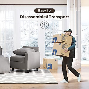 HONBAY Convertible Sectional Sofa, L Shaped Couch with Linen Fabric, Reversible Couch for Small Space, Light Grey