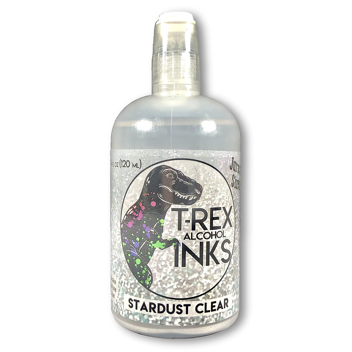 Stardust Clear Shimmer Blender for Alcohol Ink Art - Blends, Thins & Mixes - Includes Applicator Tip - Huge 4oz Bottle